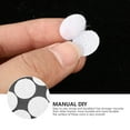 BESTYASH 1000Pairs White Nylon Adhesive Hook and Loop Dots Tape Easy ...