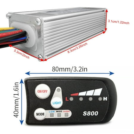 Universal Electric Bike LED Display Panel DC Motor Speed Speedometer ...