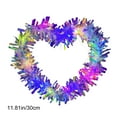 2026 Valentine's Day Glitter Heart Shaped Wreath, Romantic Themed ...