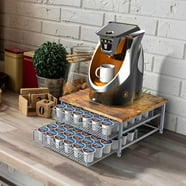 Keurig K-Cup Holder Stand, Wood & Wire Storage Carousel, Space Saver ...