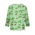 CCRFTGI St Patrick's Day Girls Long Sleeve Shirts Fashion Shamrocks ...