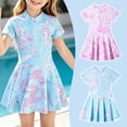 Girls Tankini Swimsuit Sets Size 14 16 Classic Color Block Stretchy ...