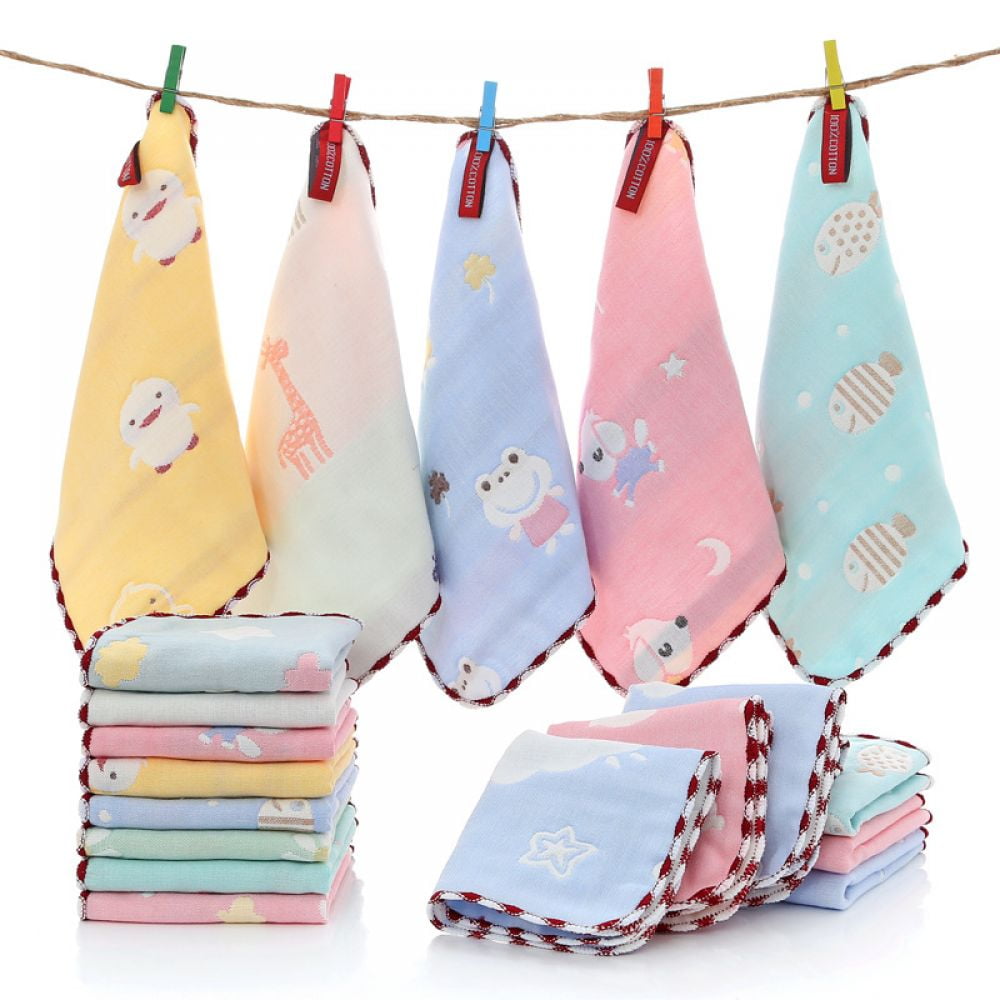 Click here for Reiche 10 Pcs Pure Cotton Square Towel  Six-Layer... prices
