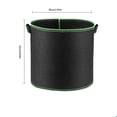 Moonsky 2.5 Gallon Aeration Plant Pot 7.9 x 9.8 In Fabric Grow Bag with ...