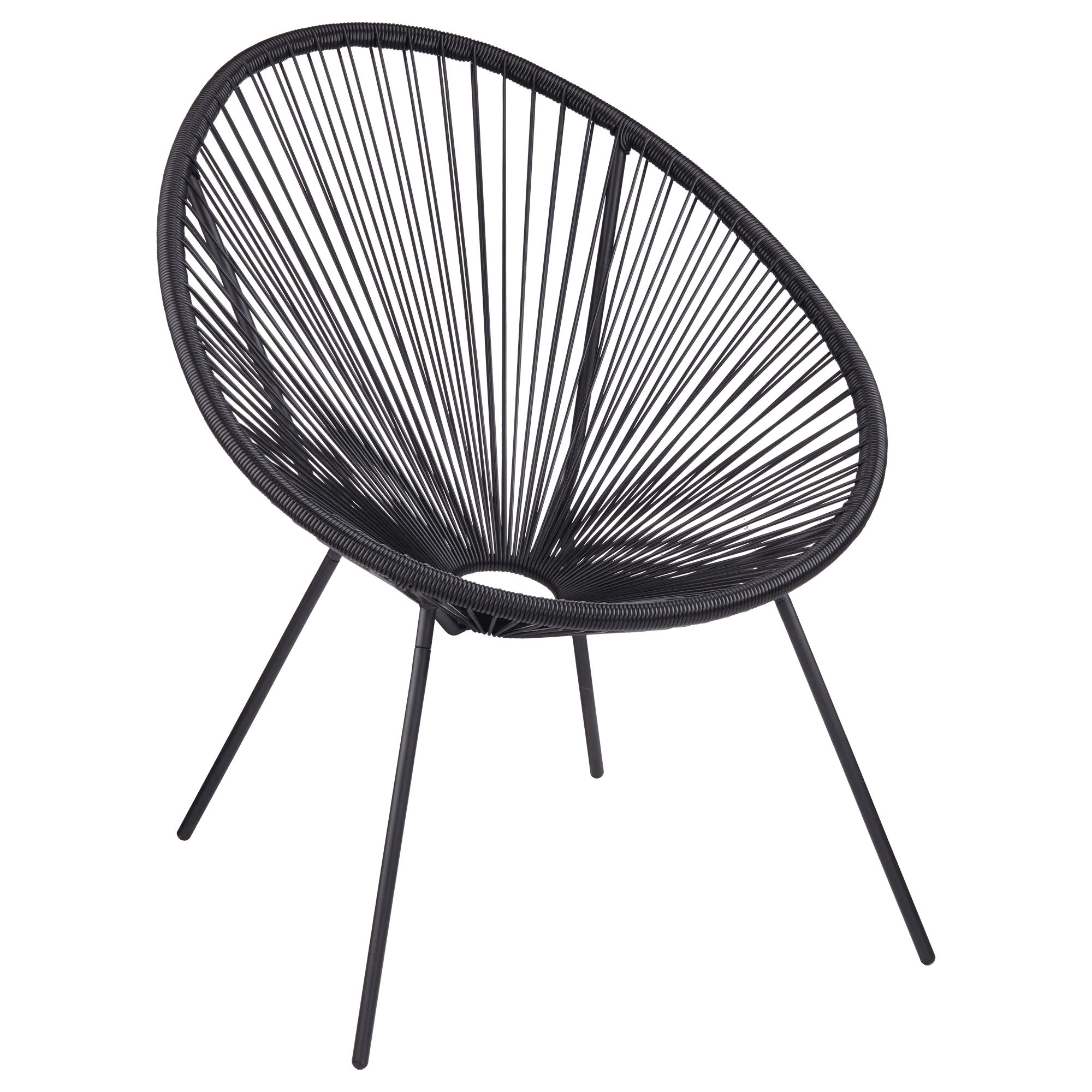 Click here for Bouclair Black Acapulco Outdoor Chair prices