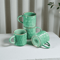 Onader Coffee Mugs Set of 4, 14OZ Stoneware Coffee Cups with Handle ...