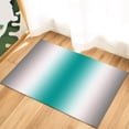 Abstract Door Mat Dark Gray Water Duck Green Gradient Ombre Non Slip ...