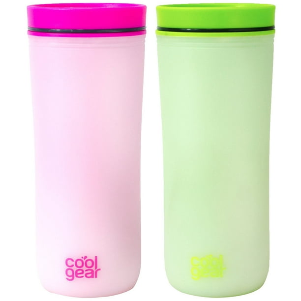 2 Pack COOL GEAR 16 oz Sumatra Coffee Travel Mug with Spill Resistant ...