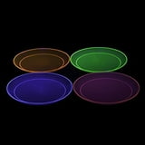 Plastic Neon Dinner Party Plates, Assorted Colors - Walmart.com