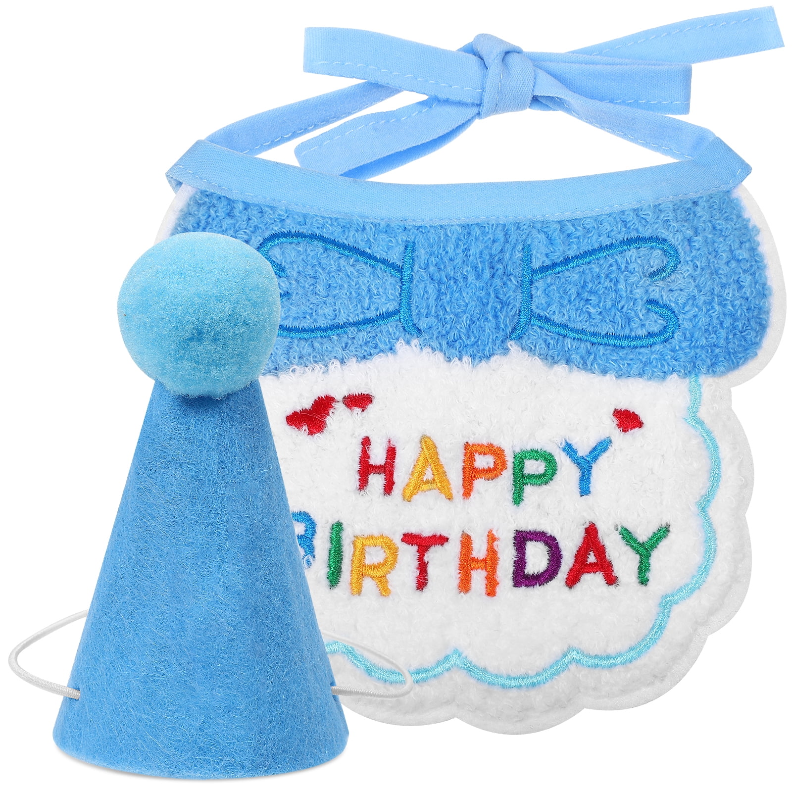 Click here for Shisuyan 1 Set Dog Birthday Hat Cat Bib Cat Birthd... prices