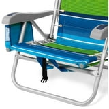 Homevative Cooler+ Folding Backpack Beach Chair with 5 Positions, Towel ...