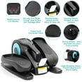 ARDIKAMA Under Desk Elliptical Machine, Quiet Seated Leg Exerciser with ...