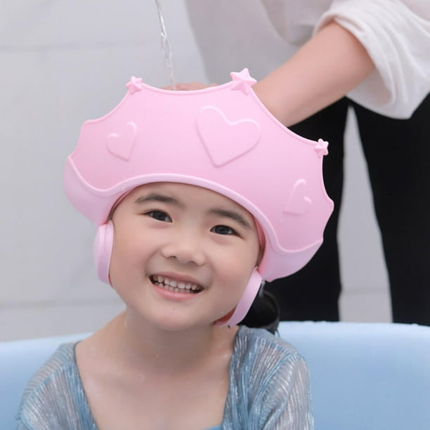 Adjustable Baby Shower Bathing Caps with Ear Protection Prevent Water ...