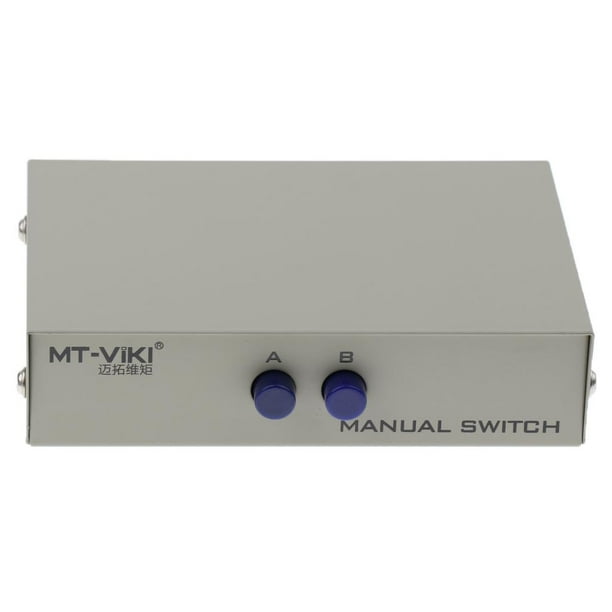 STARTIST Metal Housing 2Port Manual RS-232 Switch Box, AB Button ...