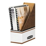 Bankers Box Corrugated Cardboard Magazine File Organizer, Office Letter ...