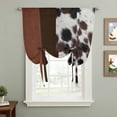 Animals Texture Tie Up Curtains for Window, Thermal Insulated Balloon ...