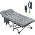 Aboron Oversized Xxl Folding Sleeping Cots For Adults 900lb Loading Double Layer 1200d Heavy