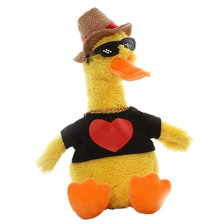 Dancing Duck Plush Toy Singing and Dancing Duck Doll 200 Songs Yellow ...