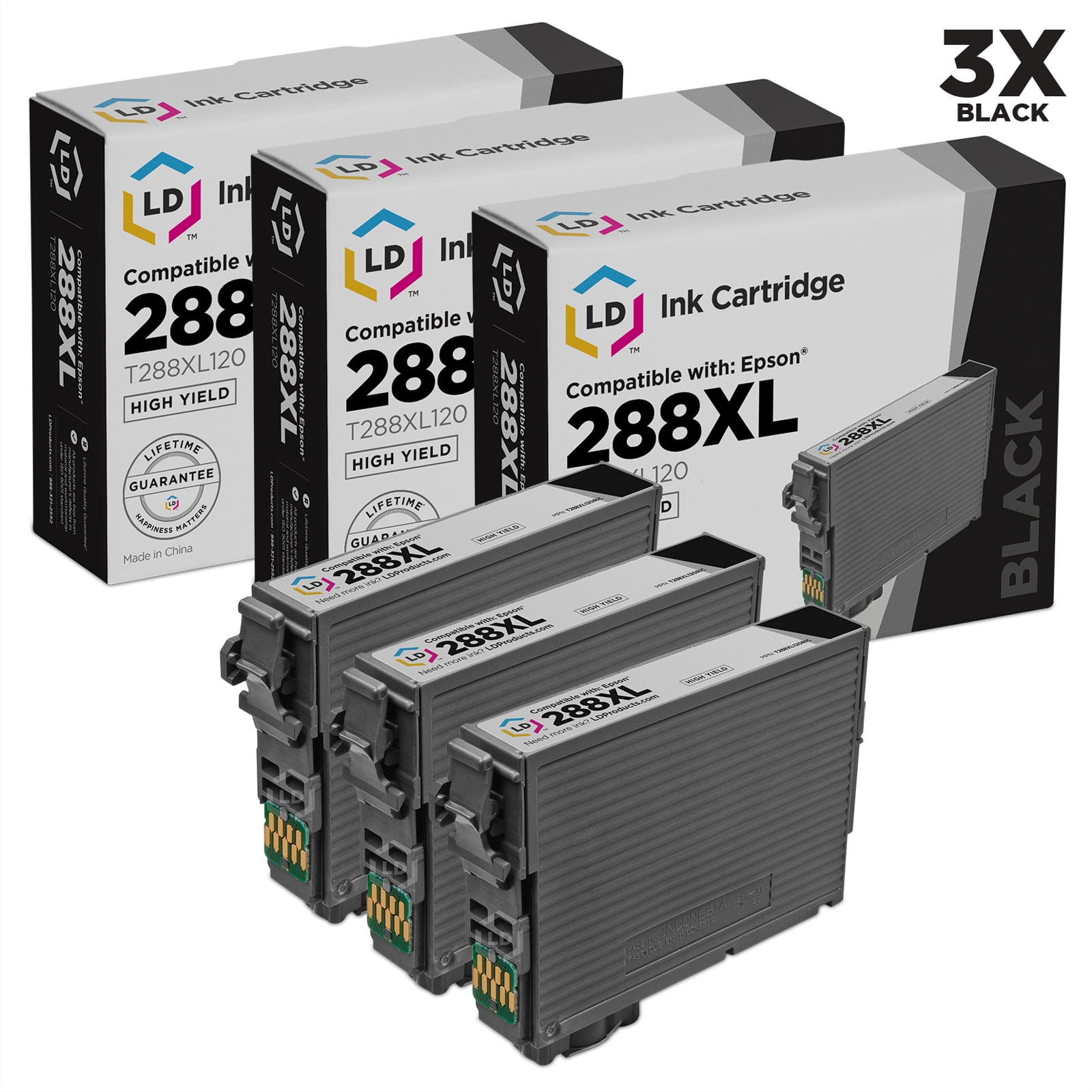LD Compatible Epson T288XL120 T288120 T288 288 Set Of 3 High ld-compatible-epson-t288xl120-t288120-t288-288-set-of-3-high