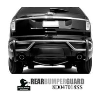 Black Horse Rear Bumper Guard CRDL-FOF203S For 15-18 Ford Edge ...