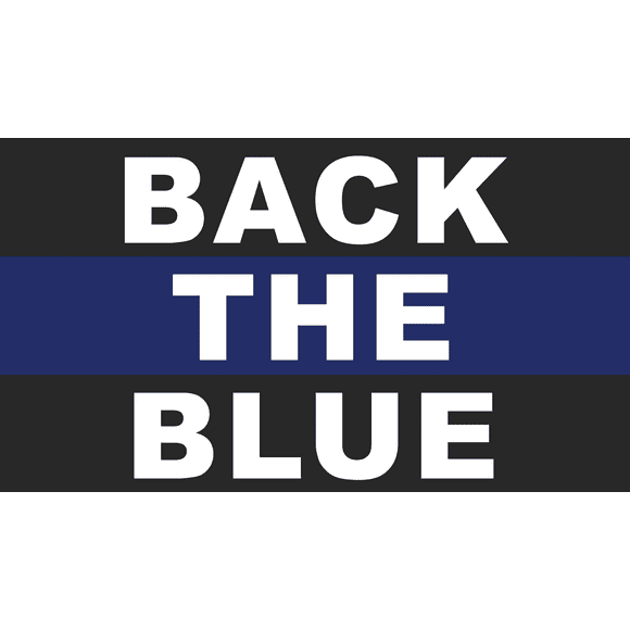 Back The Blue American Flag