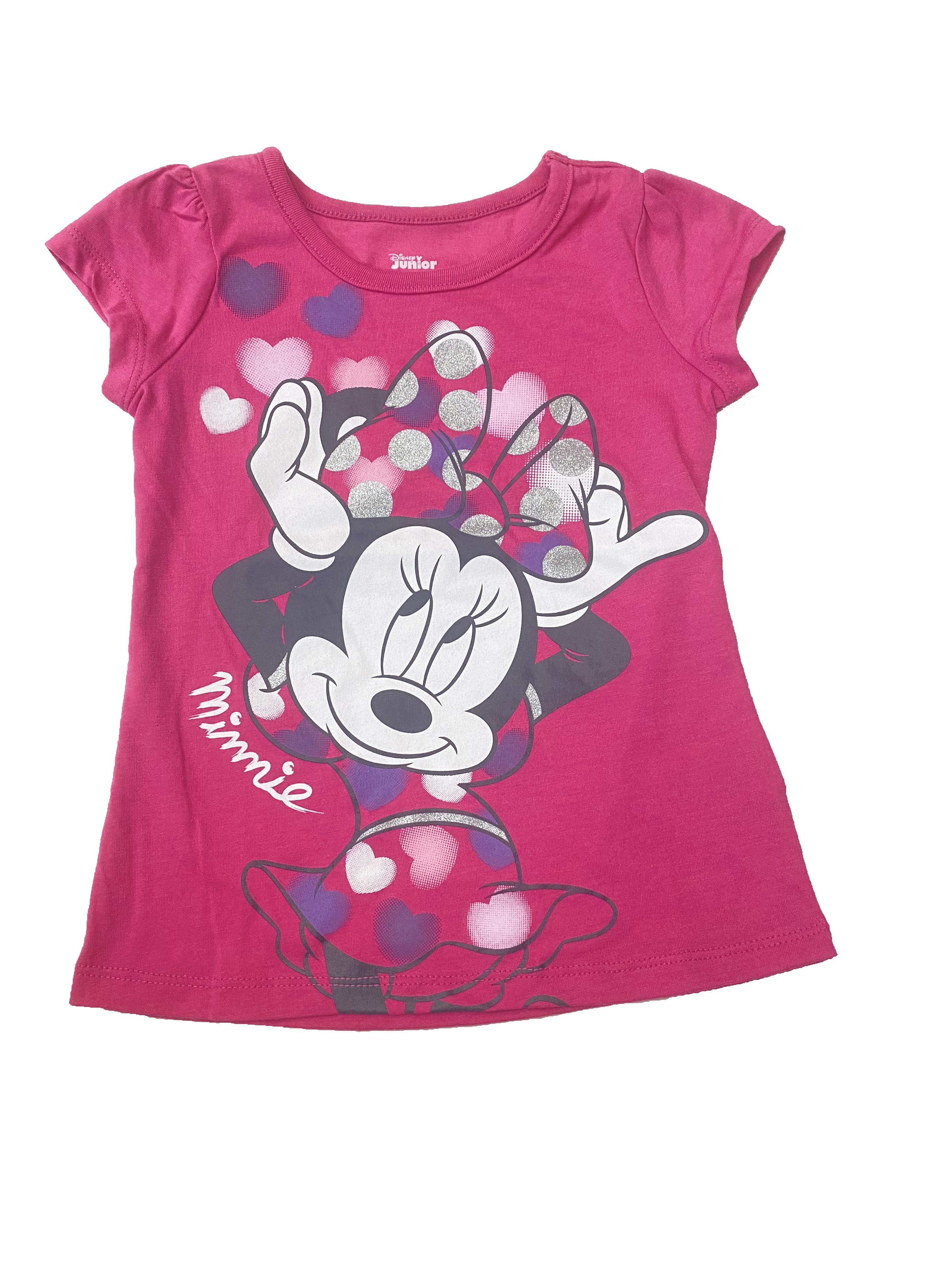 Disney Minnie Mouse Toddler Girls Graphic T Shirt Pink 5t Walmart