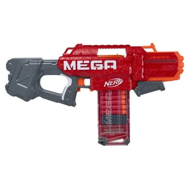 Nerf Mega Motostryke Rapid Motorized 10-Dart Blaster with Official Nerf ...