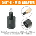 Angle Grinder Adapter Converter M10 for M14 5/8-11 Converter Adapte Arbor Connector 5/8-11To M10 ...