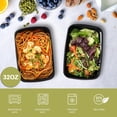 15 Pack- Meal Prep Containers 32oz, Plastic Food Prep Containers ...