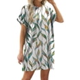 Women'S Summer Dresses Short Sleeve Cute Spring Mini Dress Crewneck ...