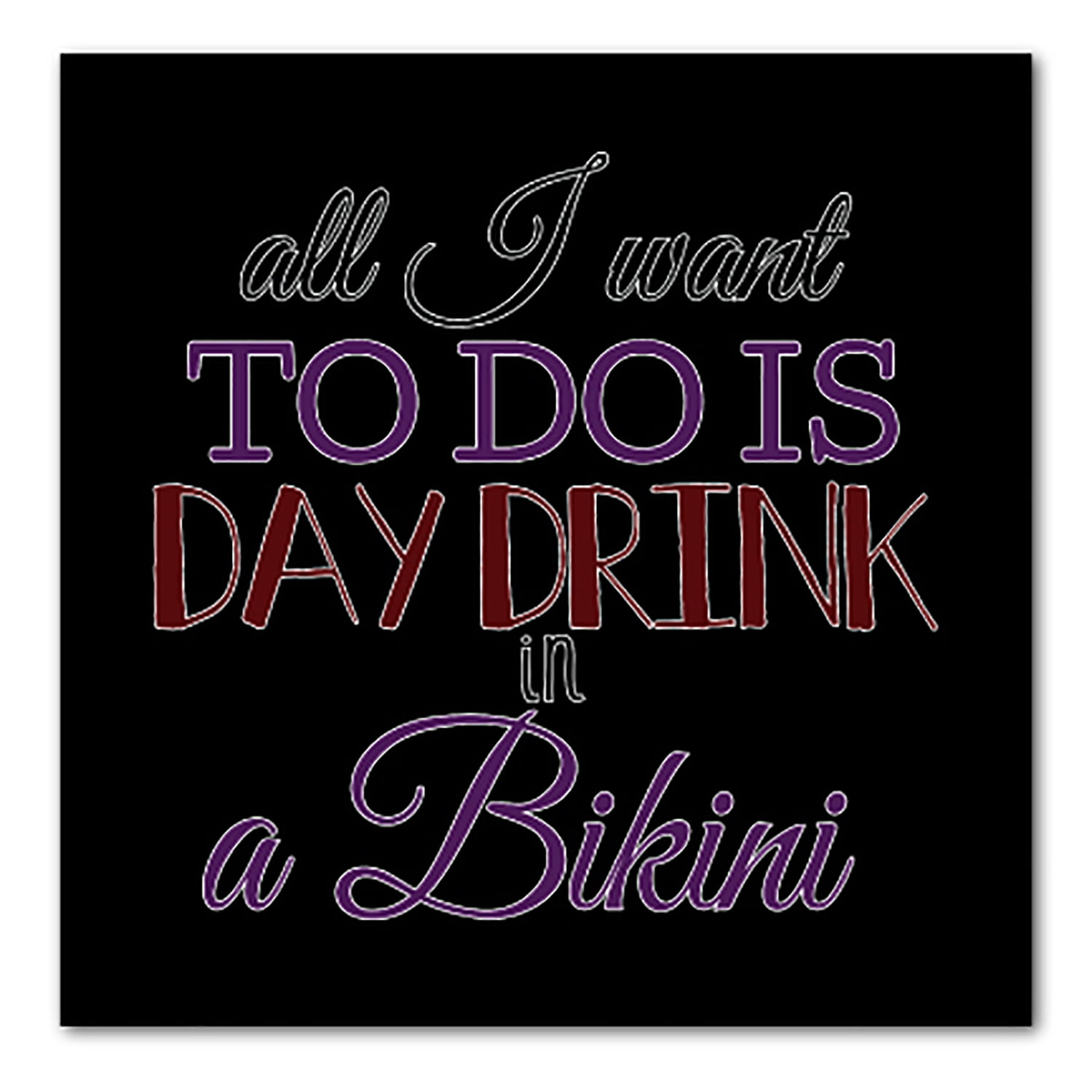 DistinctInk Custom Bumper Sticker - 10" x 10" Decorative Decal - Black ...