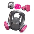 Full Face Respirator Mask Silicone Face Shield Including Filter ...