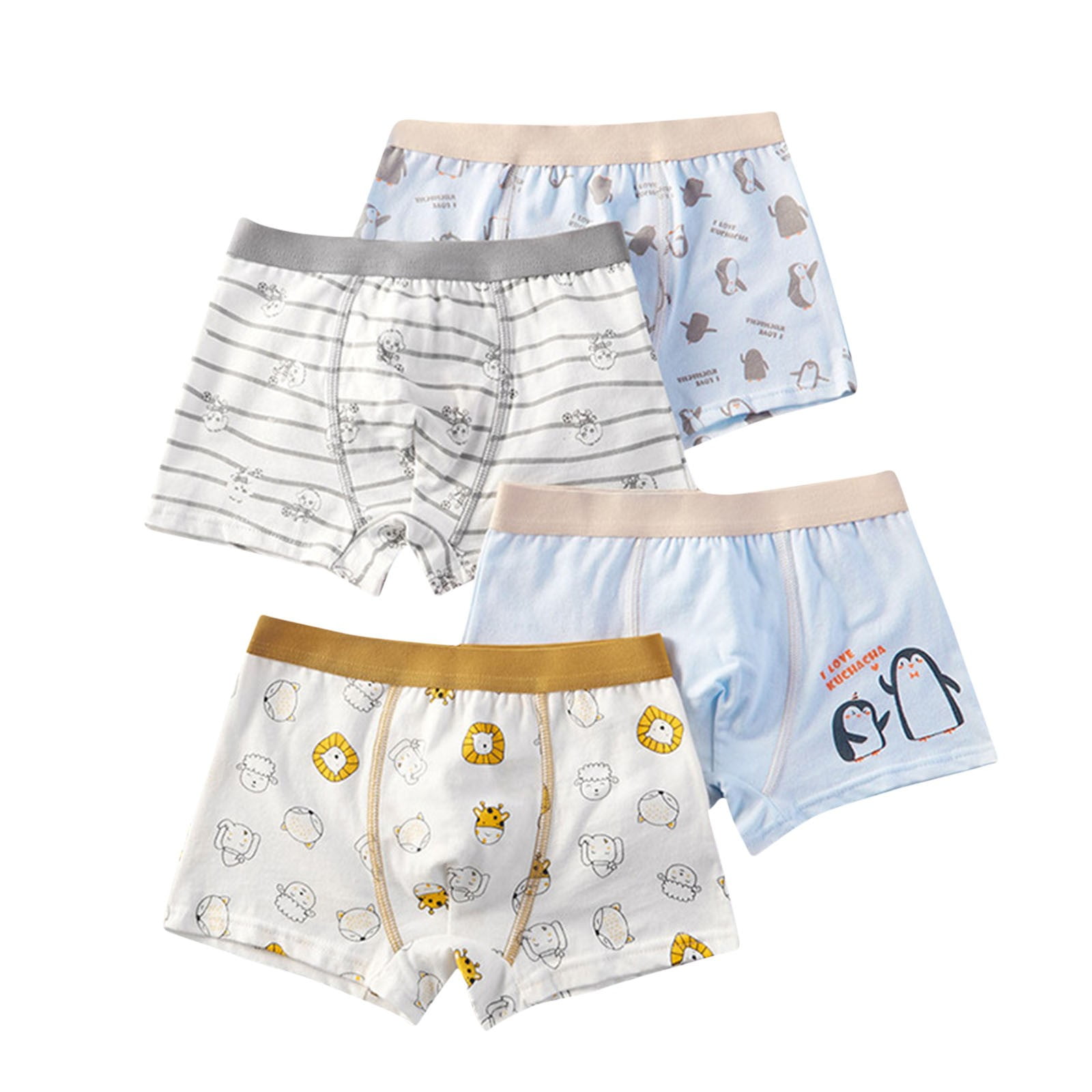 Click here for Valmass 4 Pack Boys Cotton Boxer Briefs Multipacks... prices