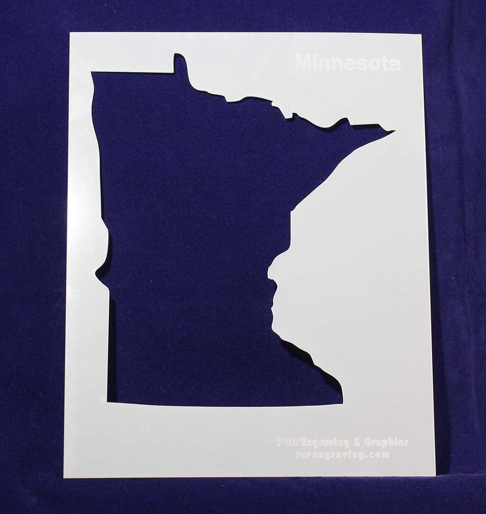 State of Minnesota Stencil 14 Mil 8" X 10" Painting /Crafts/ Templates ...