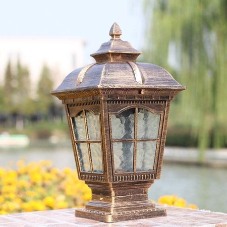European Antique E27 Pillar Lantern Die-Casting Aluminum Column Lamp ...