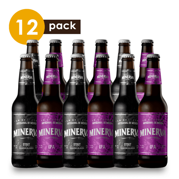 Cerveza Artesanal Minerva Stout-IPA Cervexxa Beerpack 12 Cervecería ...