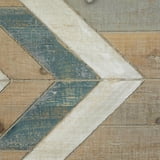 DecMode Farmhouse Distressed Rectangular Wood Wall Décor with Multi ...