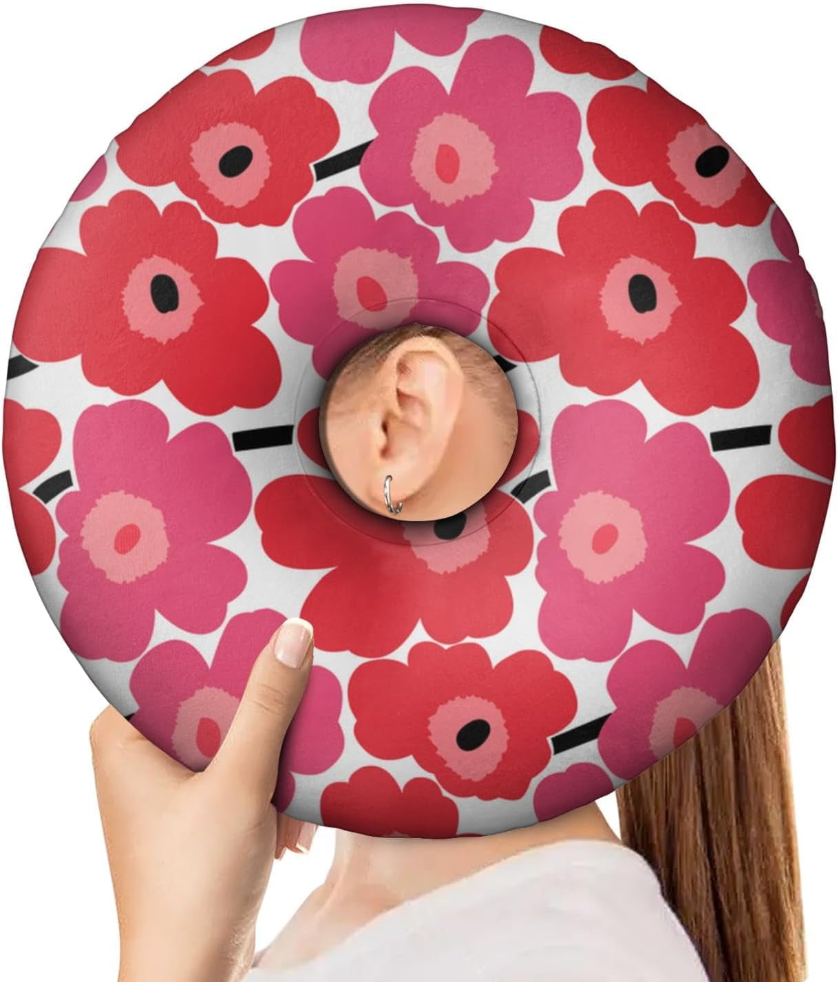 Ear Piercing Pillow for Side Sleepers,Donut with Hole for Ear Pain CNH ...