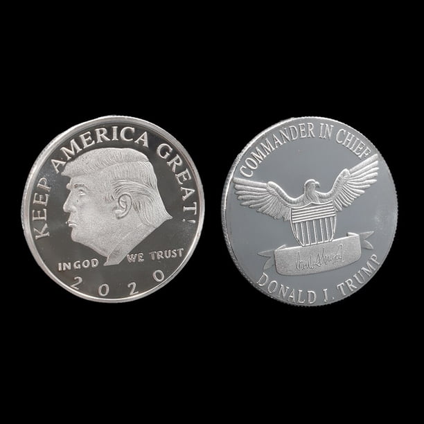 Donald J Trump del presidente de los EE. UU. Donald Trump plata chapada ...