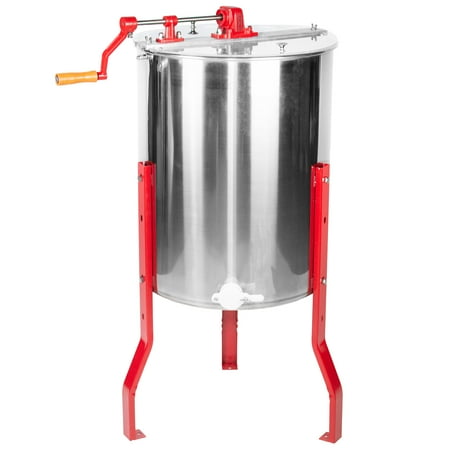 Four 4/8 Frame Stainless Steel Bee Honey Extractor SS Honeycomb Drum ...