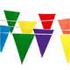 100' Multi Color Pennant Banner Flags Party Decoration - Walmart.com
