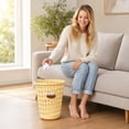 Home Trash Can, Mesh Waste Basket for Living Room and Bedroom, Garbage ...