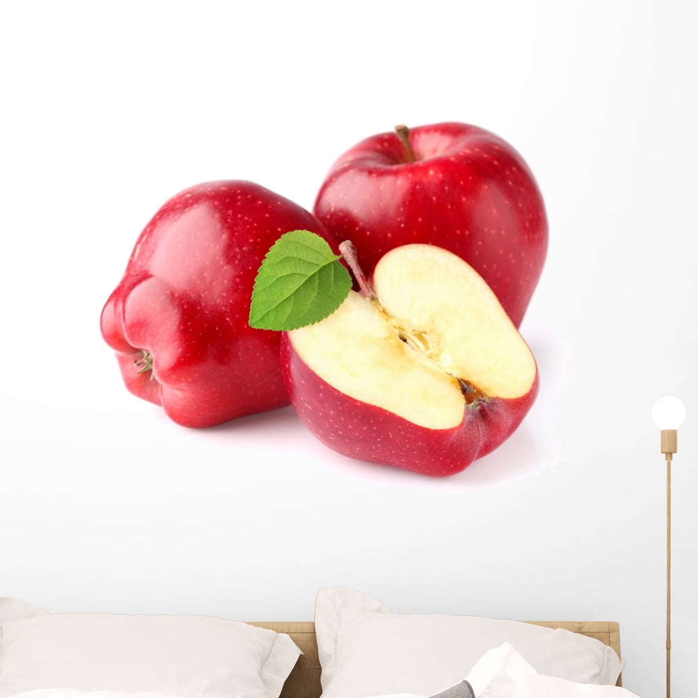 Red Apples Closeup Wall Mural Decal Sticker, Wallmonkeys Peel & Stick ...