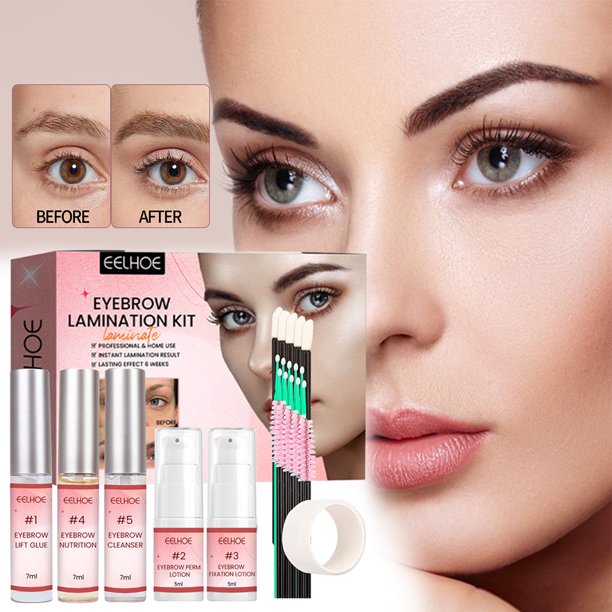 Clairlio Brow Lamination Starter Kit Waterproof Extension Kit for Fuller and Thicker Brow ...