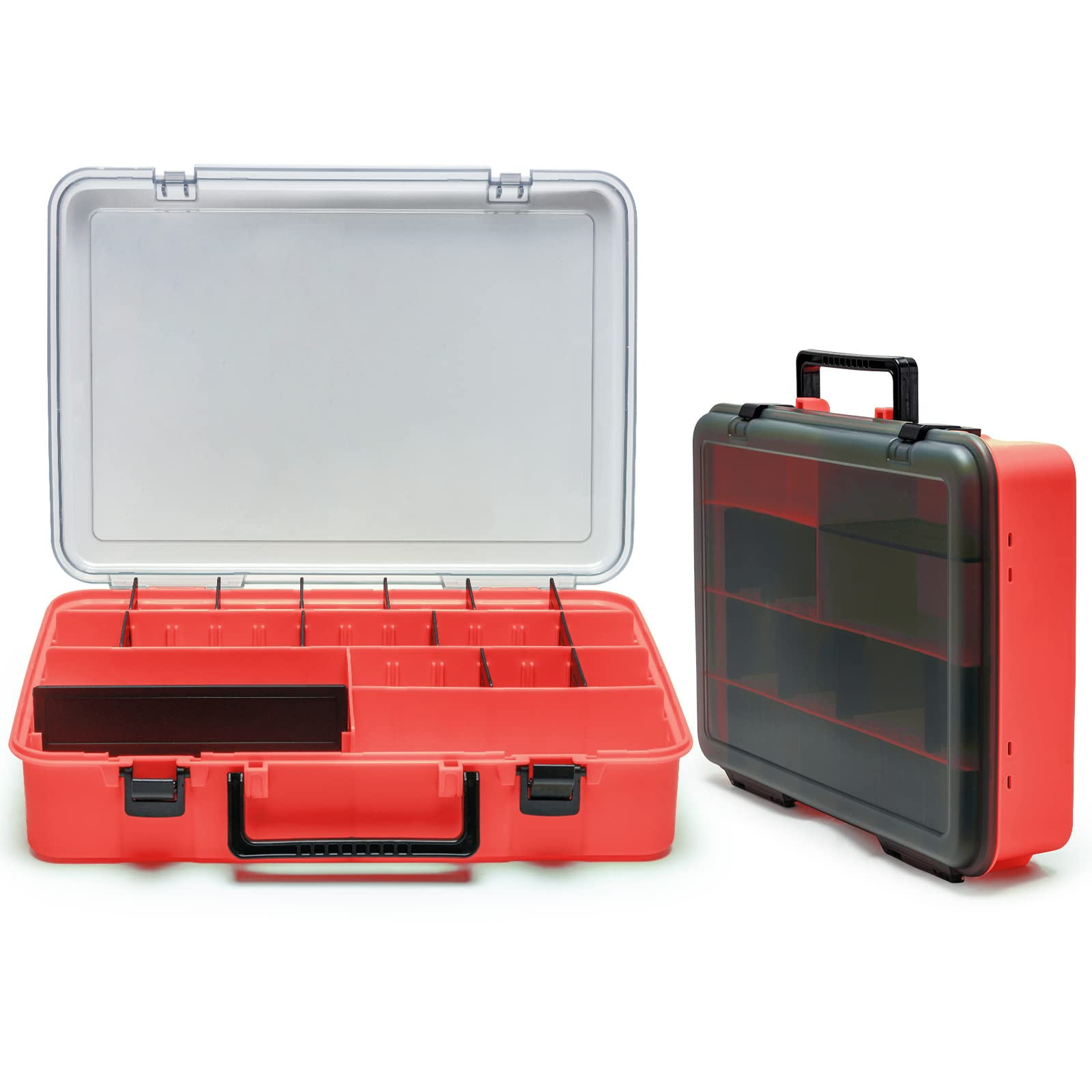 Goture Plastic Storage Organizer Box, Portable Tackle Storage ...
