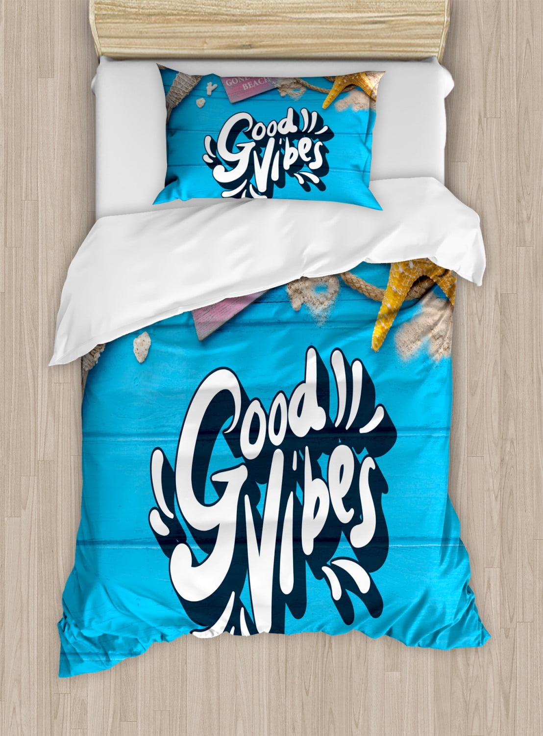 Good Vibes Duvet Cover Set Twin Size, Good Summer Vibes Gone to The ...