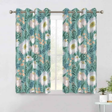 Vining Floral Marisol Semi Sheer Ombre Window Valance Swag 72 x 63 ...