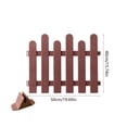 2 Pack Base Style Mini Garden Fence, Small Yard Border Edging, Plastic ...