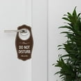 All Quality Please DO NOT Disturb Door Hanger - Brushed Silver, 4" x 8 ...