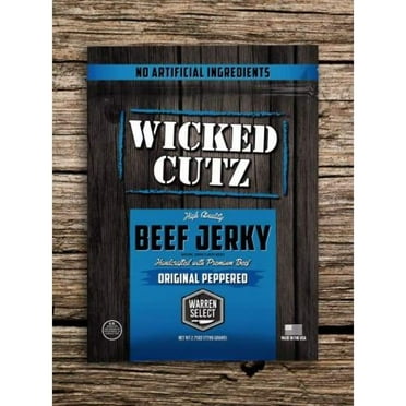 Wicked Cutz Premium Beef Jerky Sticks, Protein-Rich, 6-Flavor Variety ...